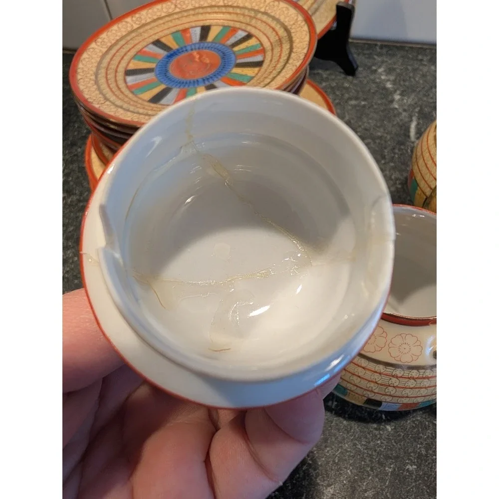 Handmade | Kitchen | Vintage Japan Thousand Faces Porcelain Tea Set ...